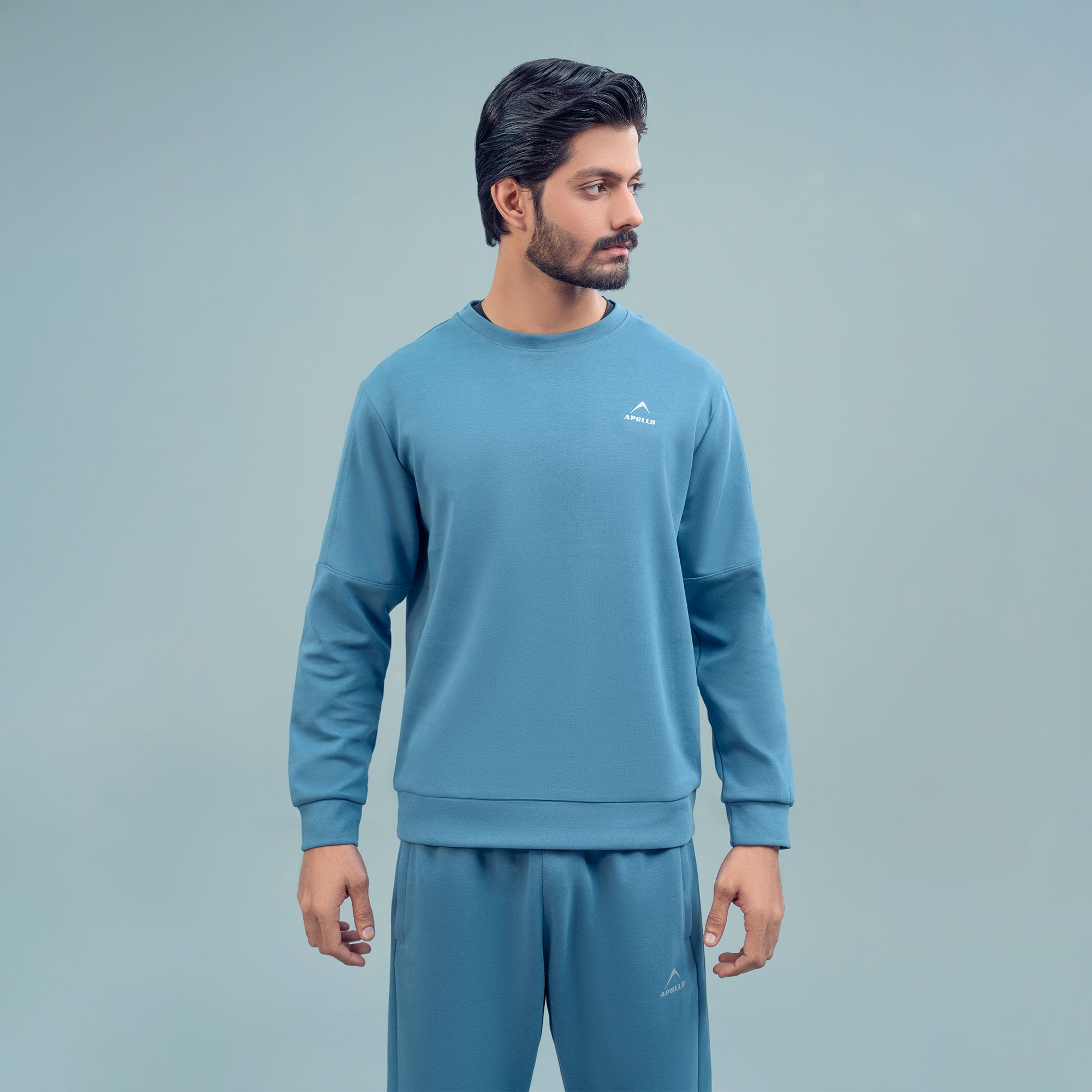 APOLLO Sweatshirt Men's - Cotton Knitted 2511 102 192412 Light Blue ...