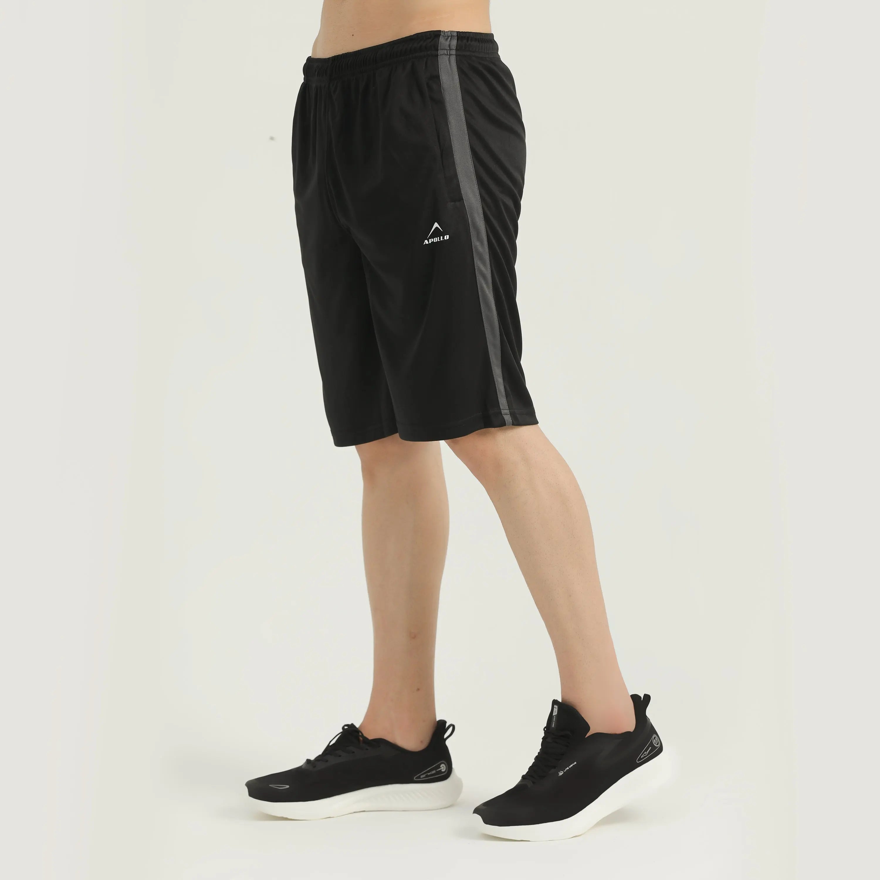 APOLLO Barmuda Short Men's - Polyester Interlock - Black 2411 100 0504 ...