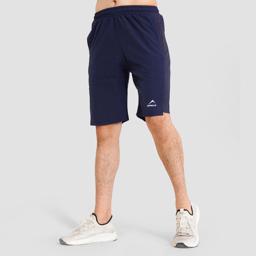 APOLLO Barmuda Shorts Mens - Micro Twill Polyester - Navy 2411 100 050 ...