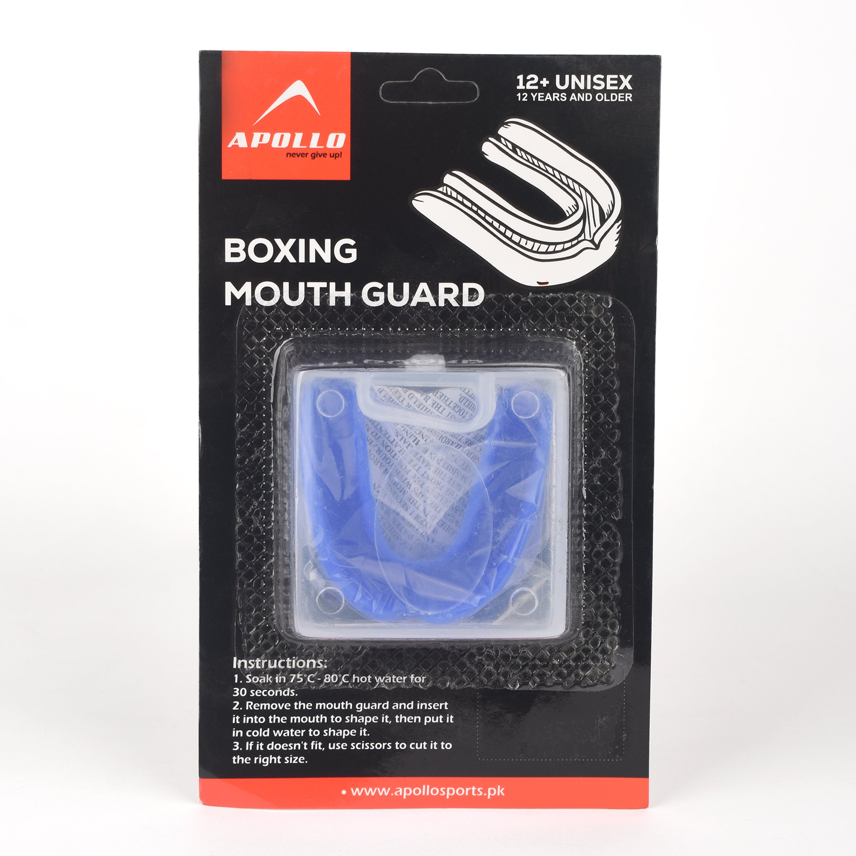 APOLLO Boxing Mouth Guard - Gum Shield Single Side - Blue 2556 871 491 ...