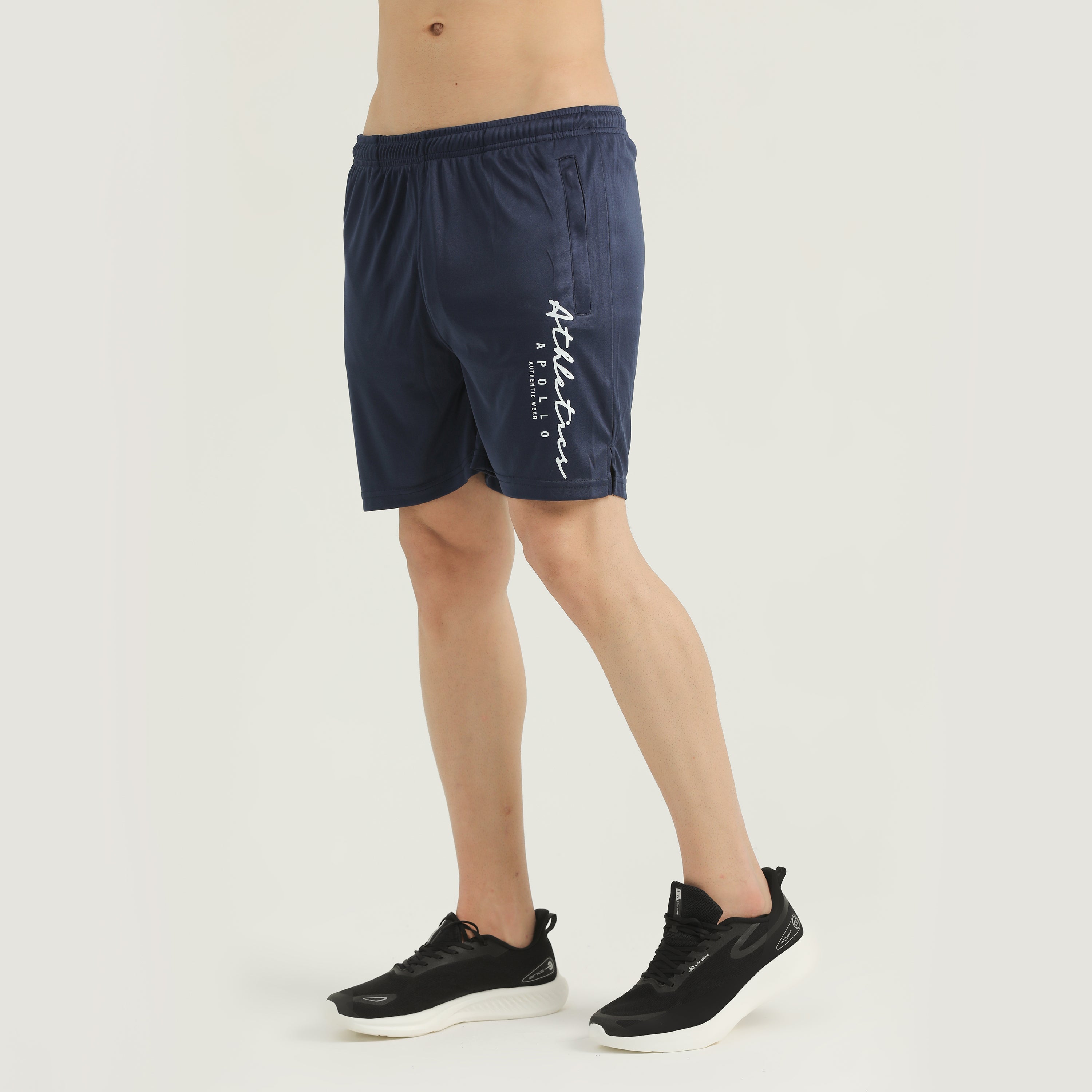 APOLLO Running Shorts Mens - Interlock Polyester - Navy 2411 100 04040 ...