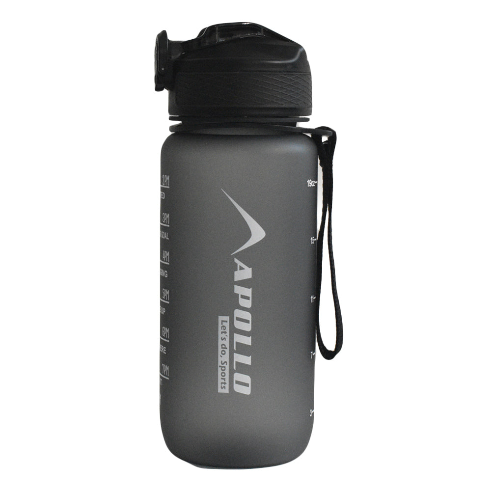 Apollo Sports Bottle - Plastic water Bottle- 600ml Black 2456 322 3714