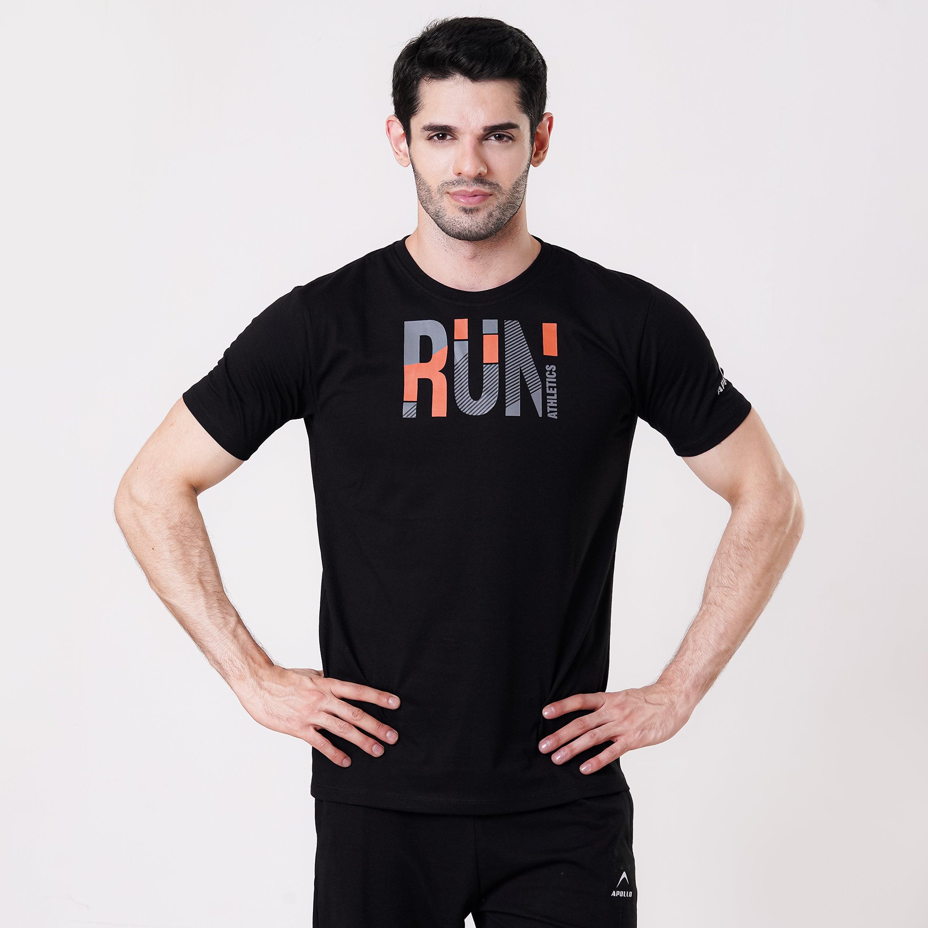 APOLLO Sports T-Shirt Mens - Cotton Black 2411 100 020102 – Apollo Sports