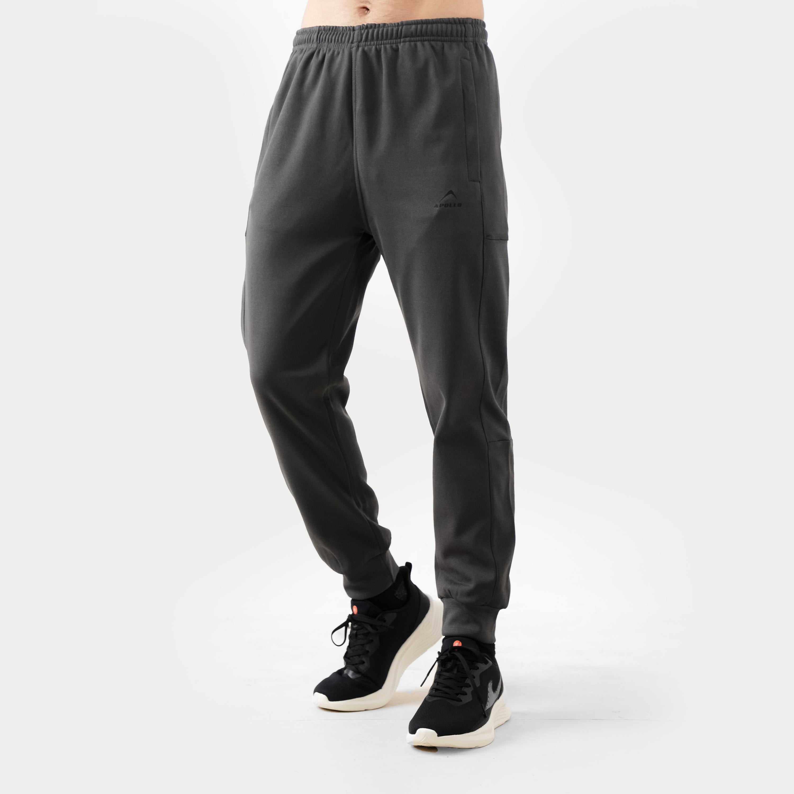 APOLLO Tracksuit Pant Mens – Polyester Fleece – Heather Grey 2411 100 ...
