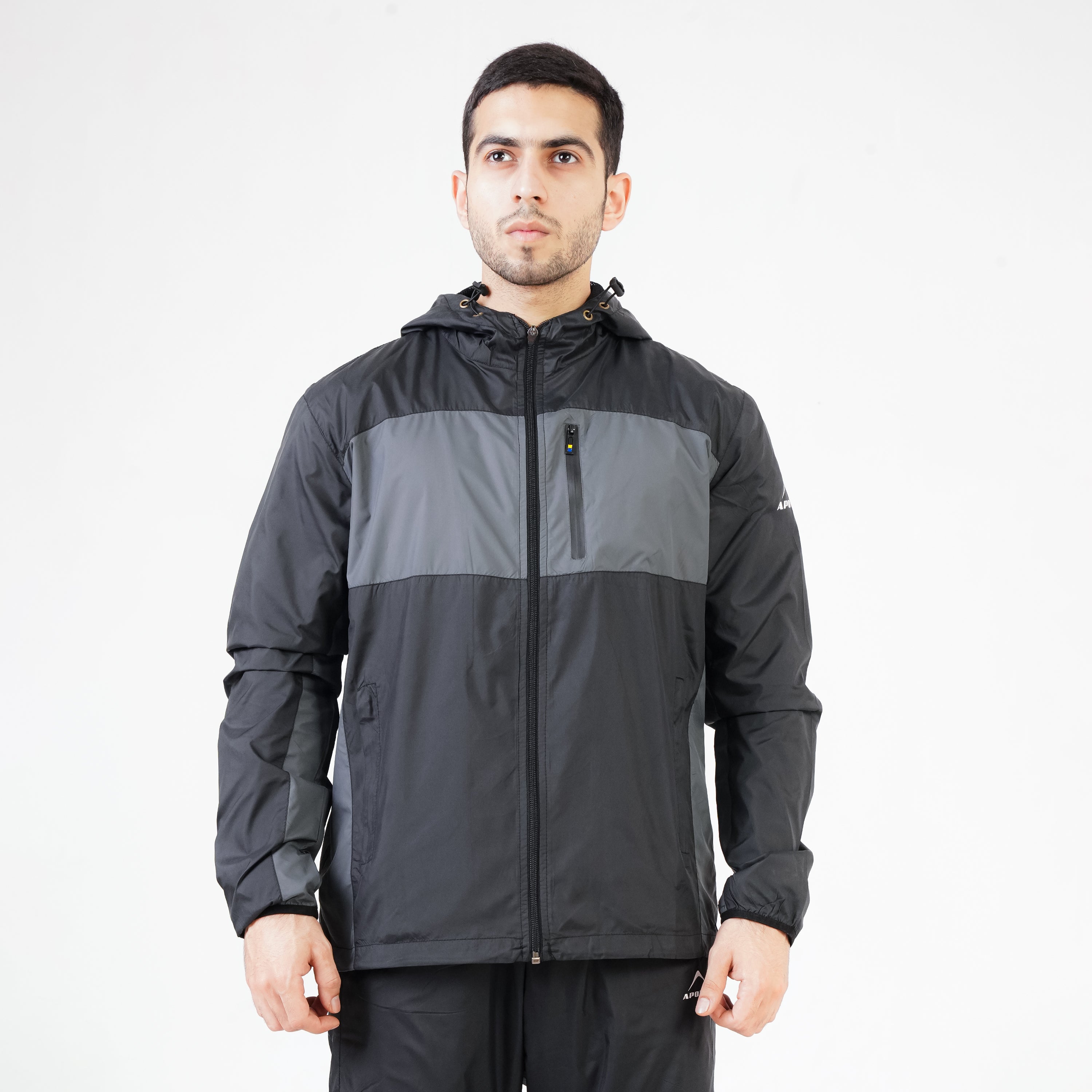 APOLLO Parachute Tracksuit Hoodie Mens - Black 2411 100 110801 – Apollo ...