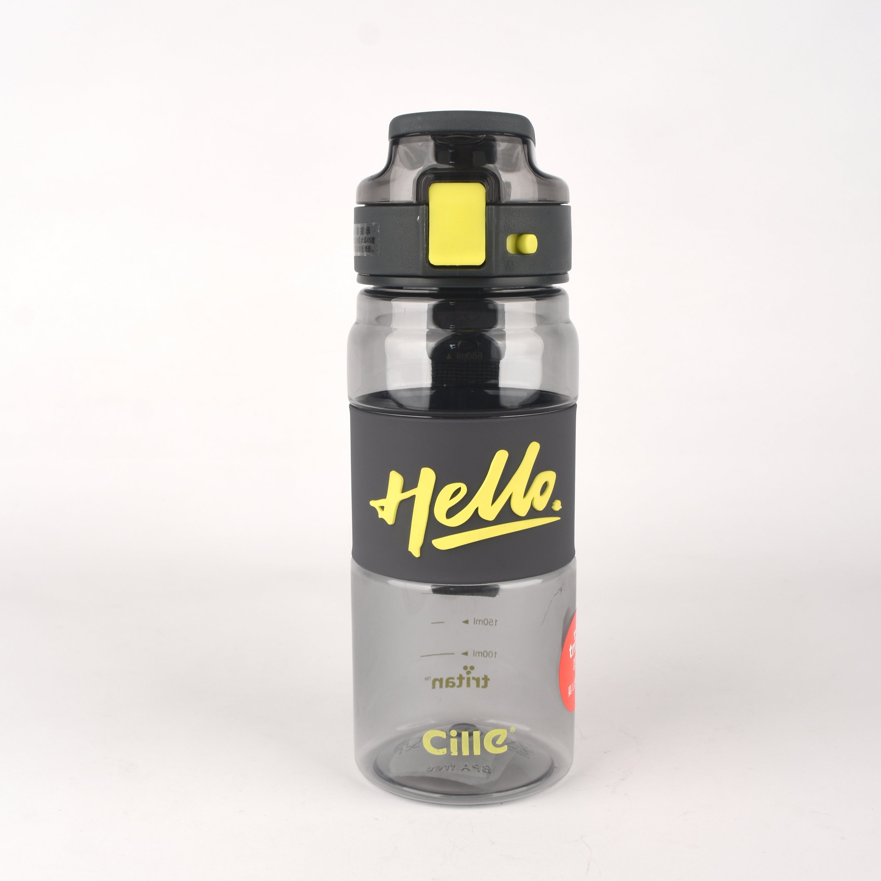 CILLE Water Bottle Tritan Plastic - 680ML Grey XL-2325 – Apollo Sports