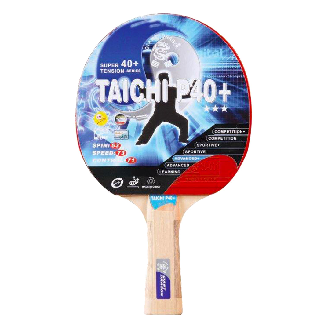 GIANT DRAGON TT RacKet - Taichi P40+ 3-Star White – Apollo Sports
