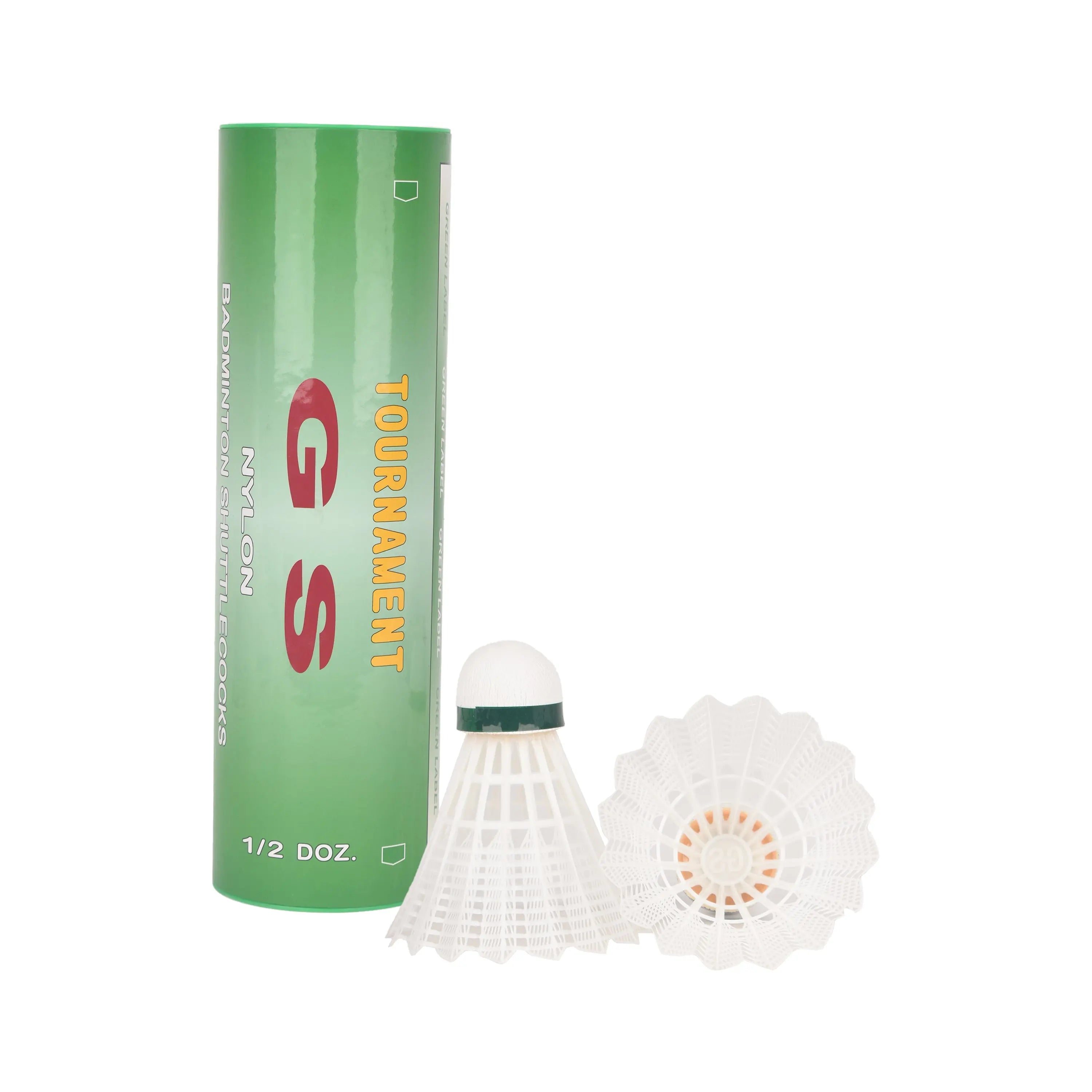 GS Badminton Shuttlecock - Tournament Nylon 6 PC/BOX White – Apollo Sports