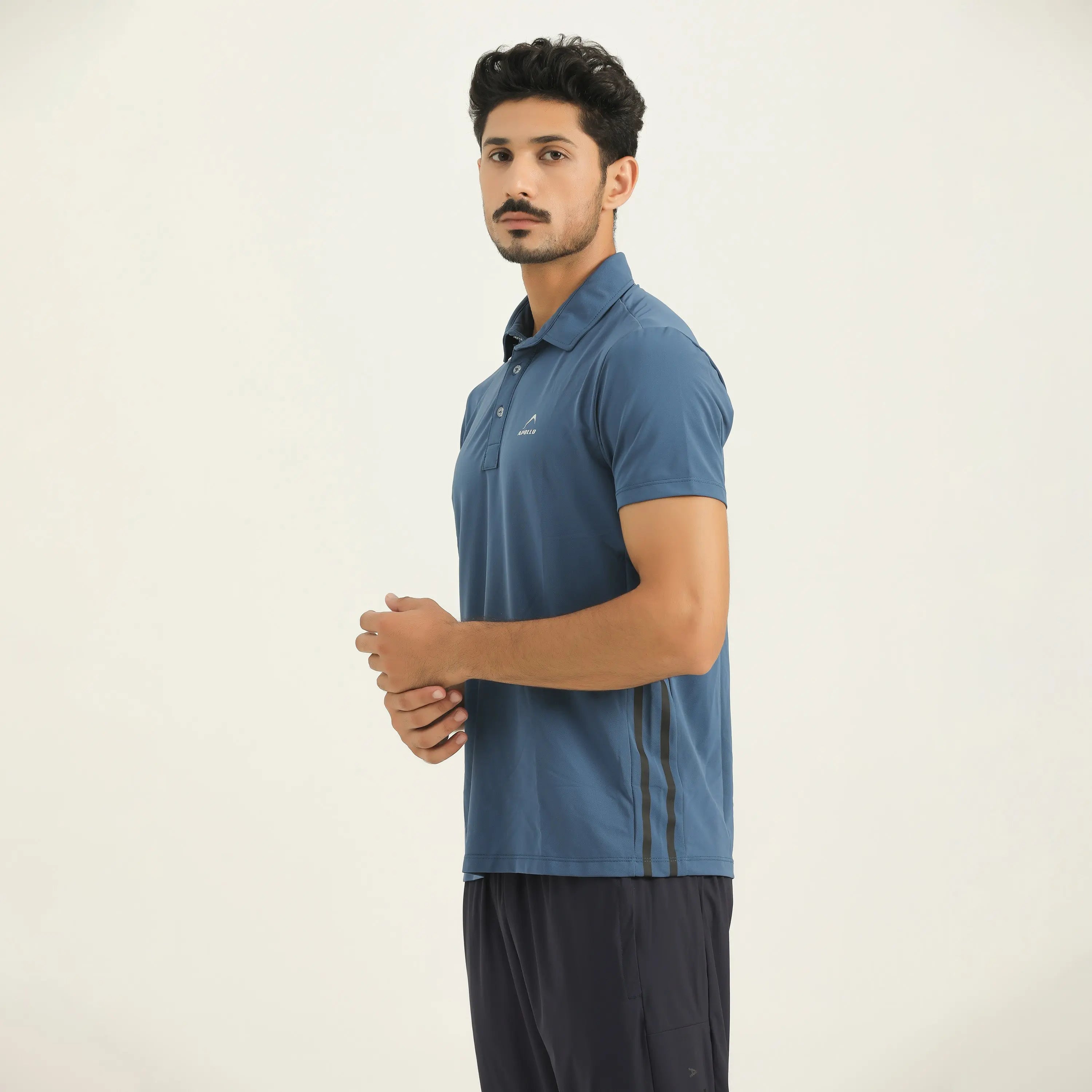 APOLLO Polo Shirt Mens - Nylon Pique 2511 103 031002 Navy – Apollo Sports