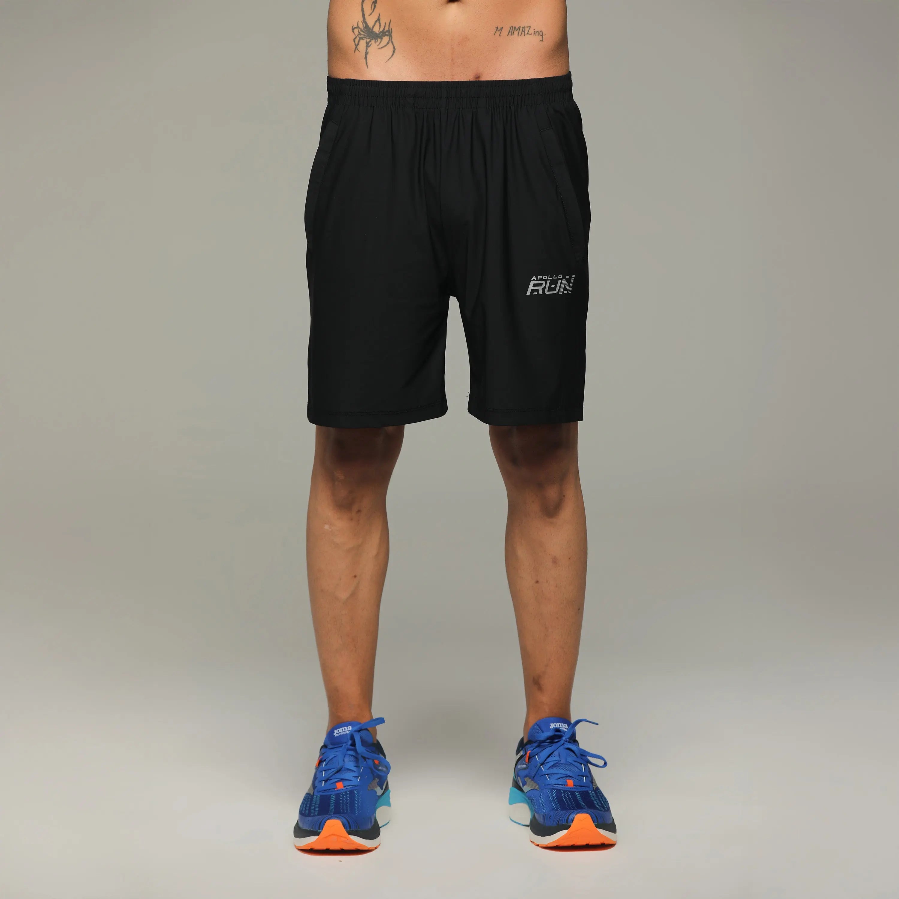 APOLLO Running Short 7 Men's - Micro Stripe Nylon 2511 103 041903 Blac ...