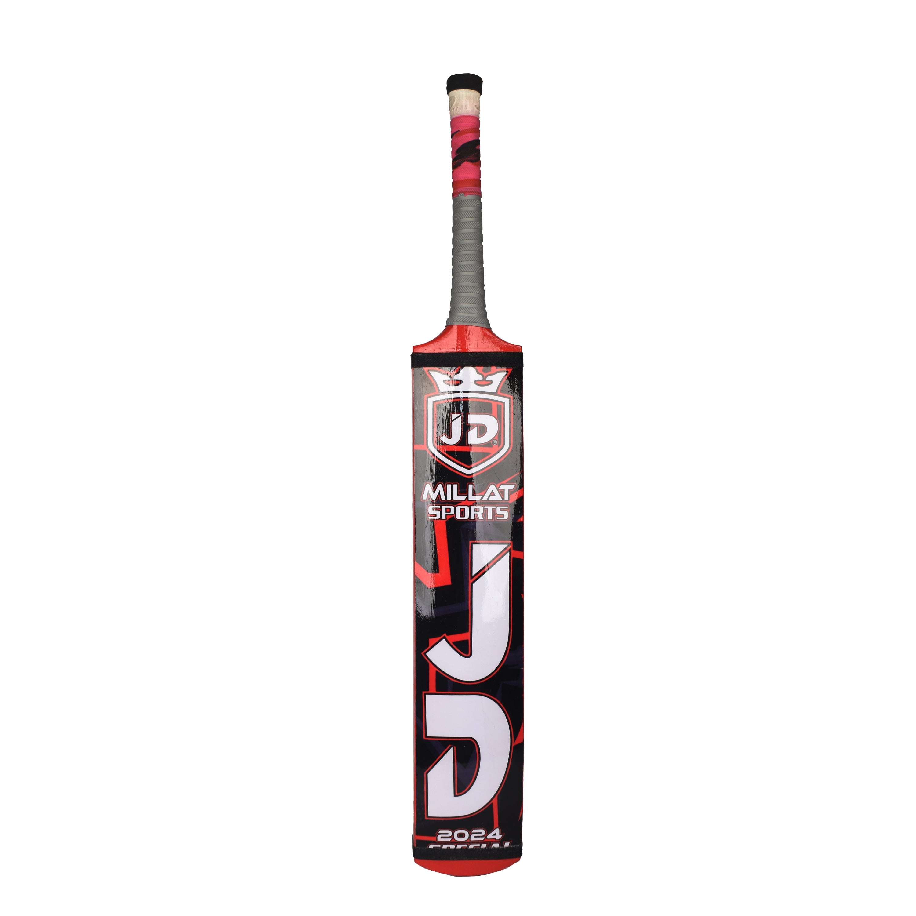 JD Cricket Tapeball Bat - Millat Sports Srilankan Coconut Wood - Red ...