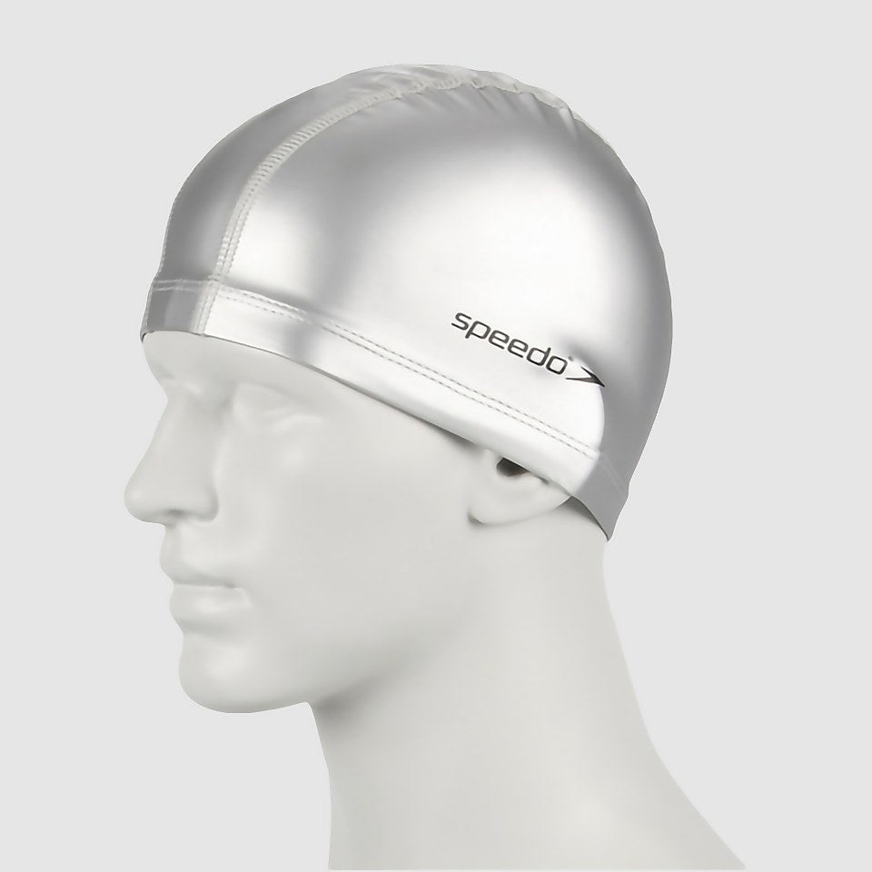 SPEEDO Swimming Cap - Pace Cap Polyester Adult- Silver 8720641731 ...