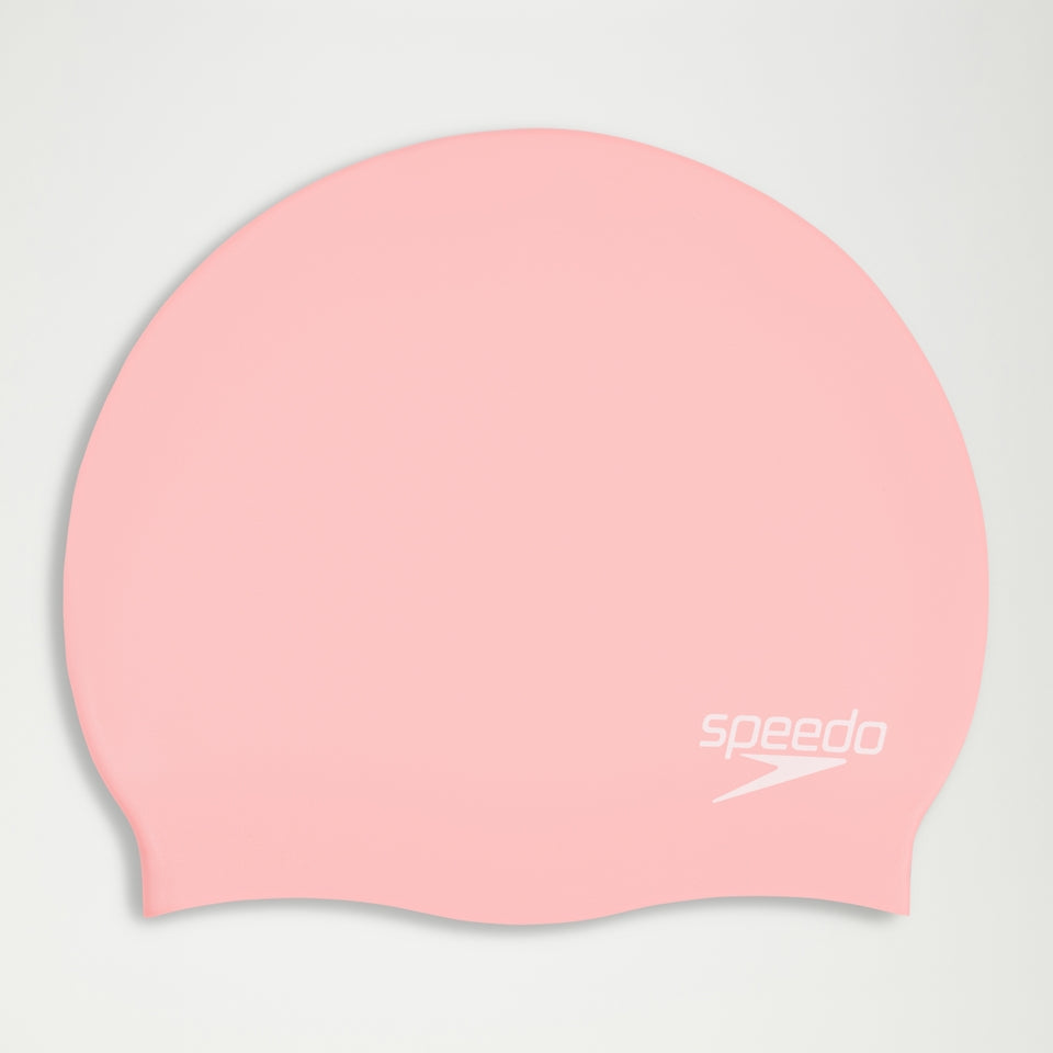 SPEEDO Swimming Cap - Plain Moulded Cap Adult Silicon - Coral 87098416 ...
