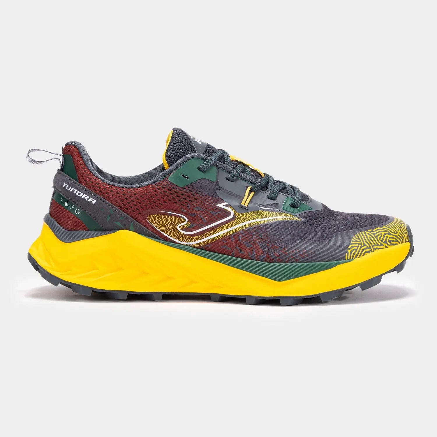 JOMA Mens Trail Running Shoes - Tundra 2511 Black/Maroon – Apollo Sports