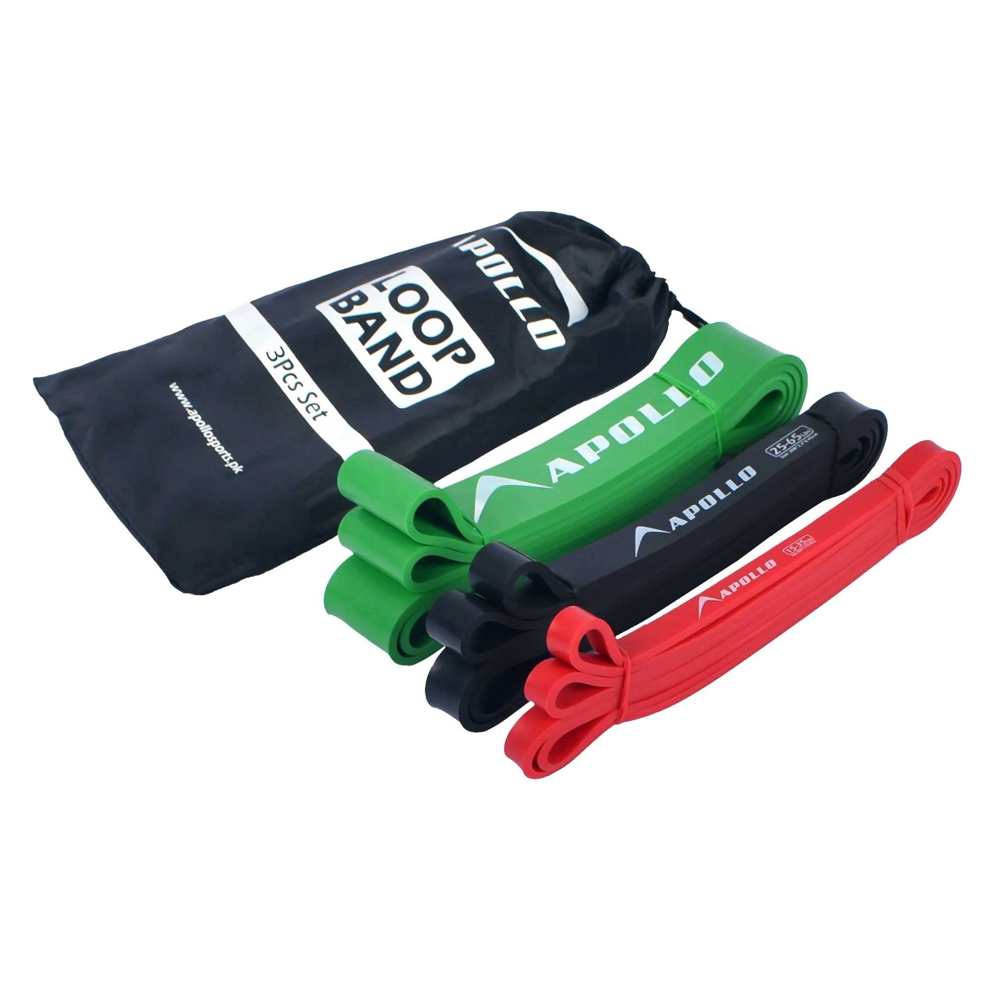 Apollo 3pc Latex Large Loop Resistance Band Loop Falb23-03 – Apollo Sports