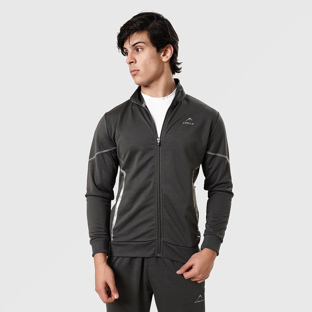 APOLLO Tracksuit Upper Mens – Knitted Speedo – Heather Gray 33M925U ...