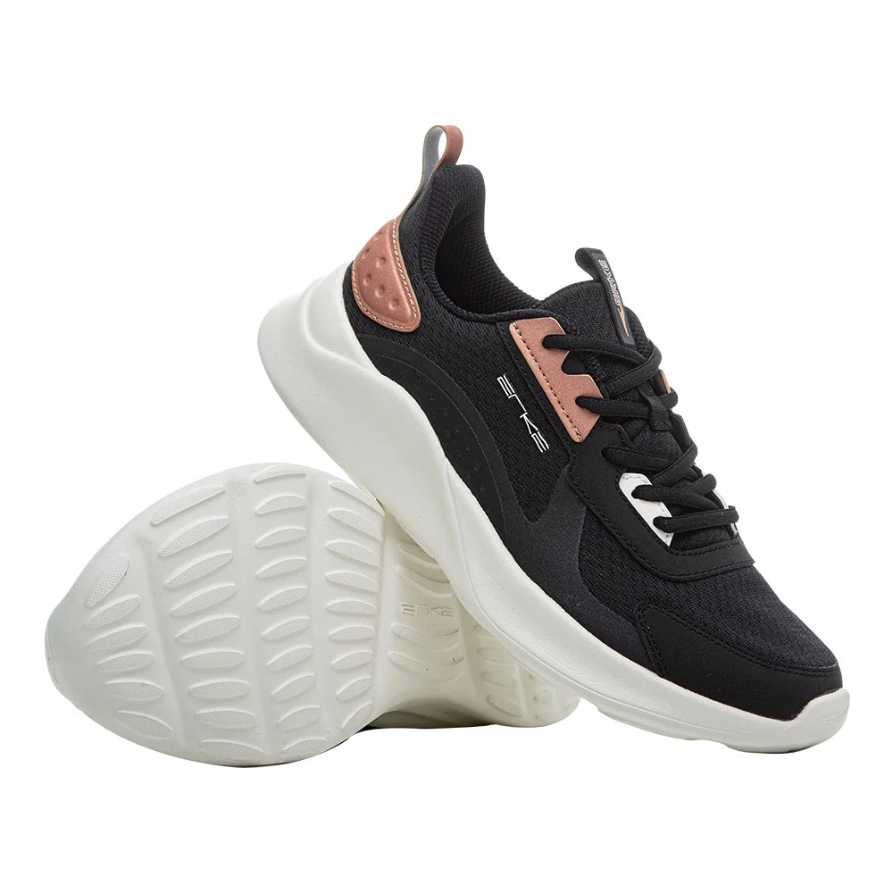 Erke Womens Running Shoes 2121103460-black/orange – Apollo Sports