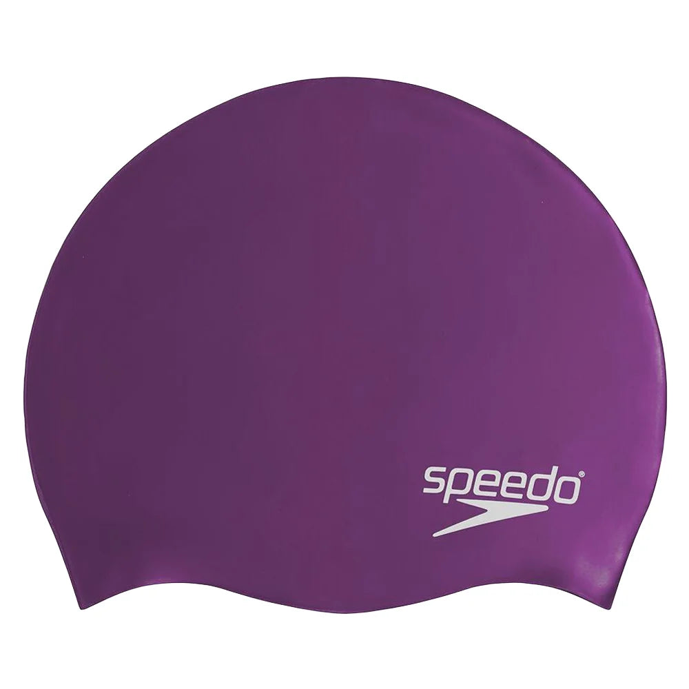 Speedo Swimming Cap Plain Moulded Silicon Adult - Purple – Apollo Sports